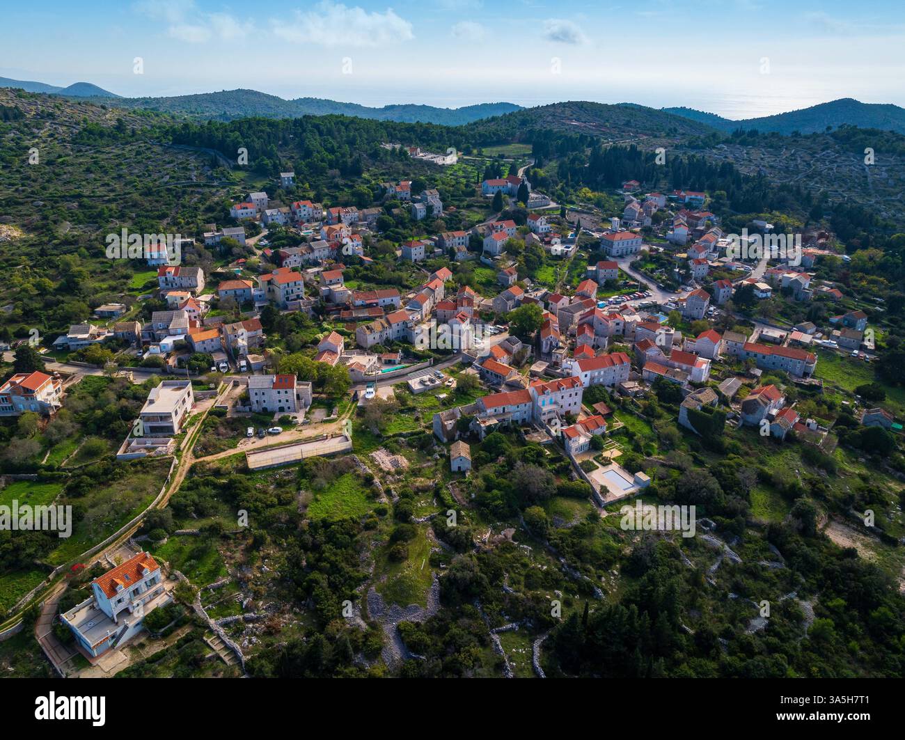 Brusje, island Hvar Stock Photo - Alamy