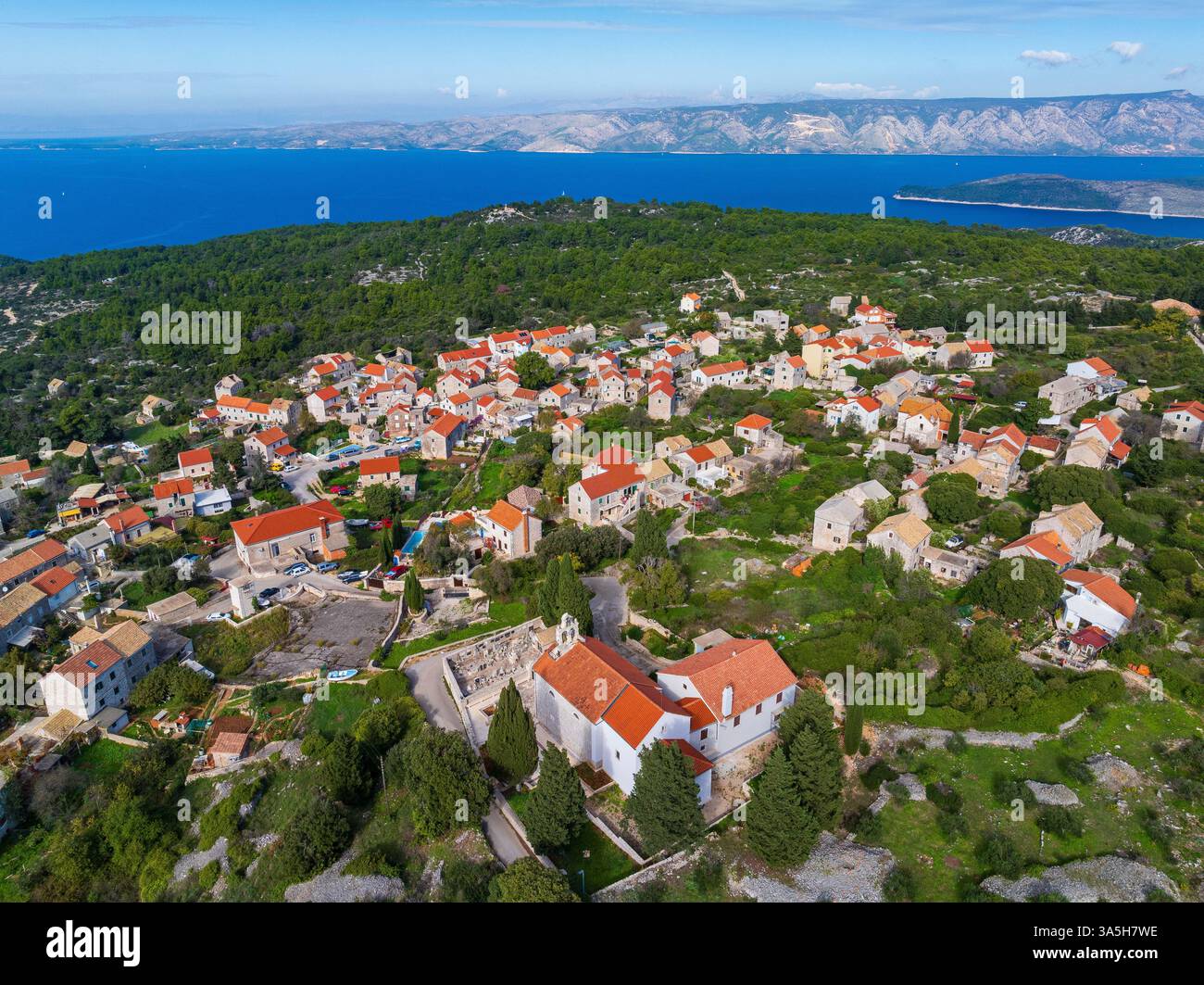 Brusje, island Hvar Stock Photo - Alamy