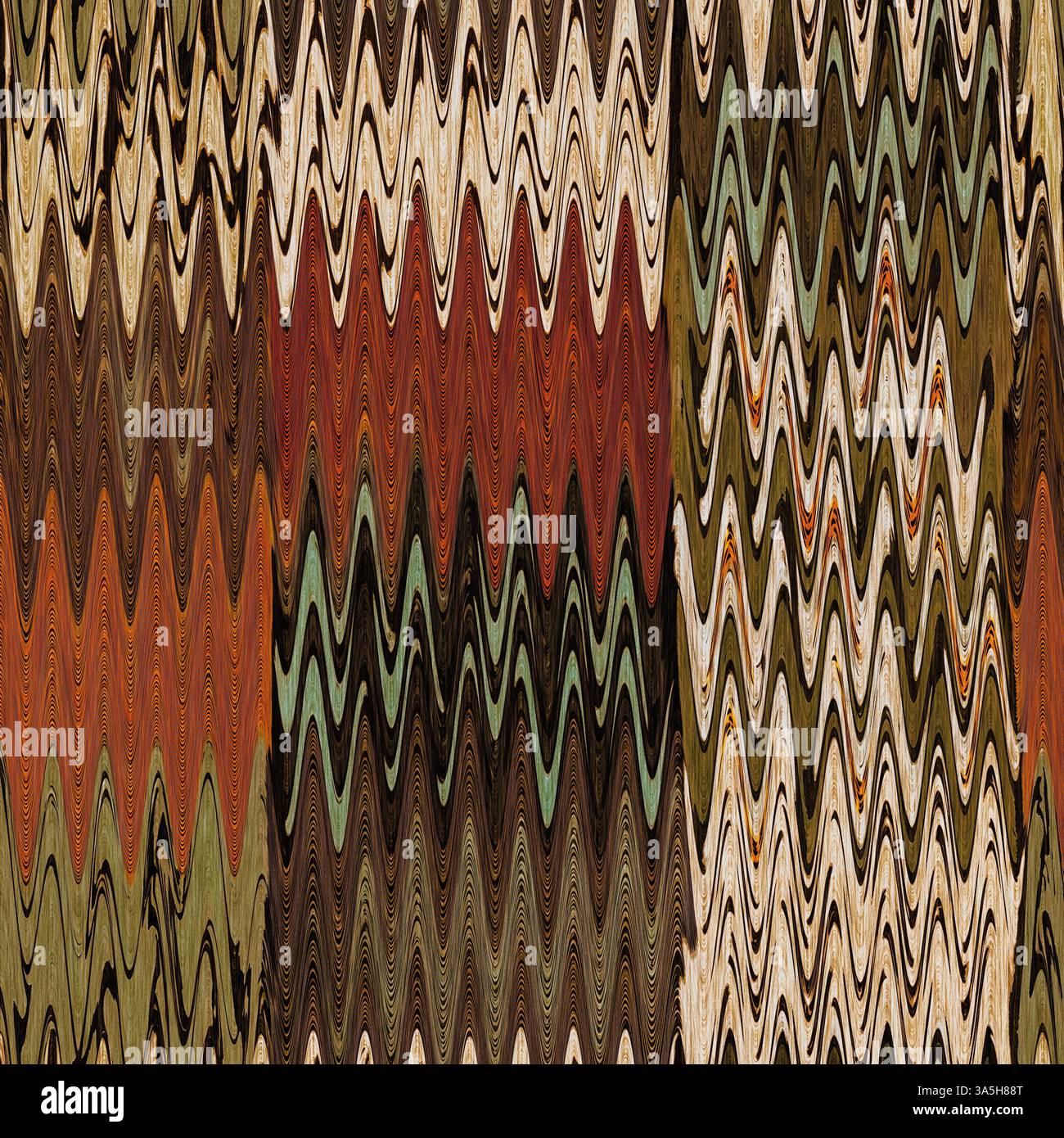 Fall colour wavy marble effect seamless pattern background. Drip style ...