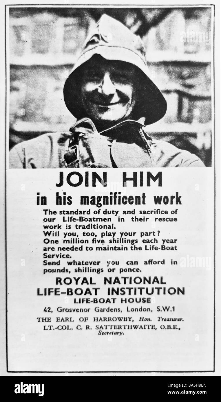 Life boat institution Black and White Stock Photos & Images - Alamy