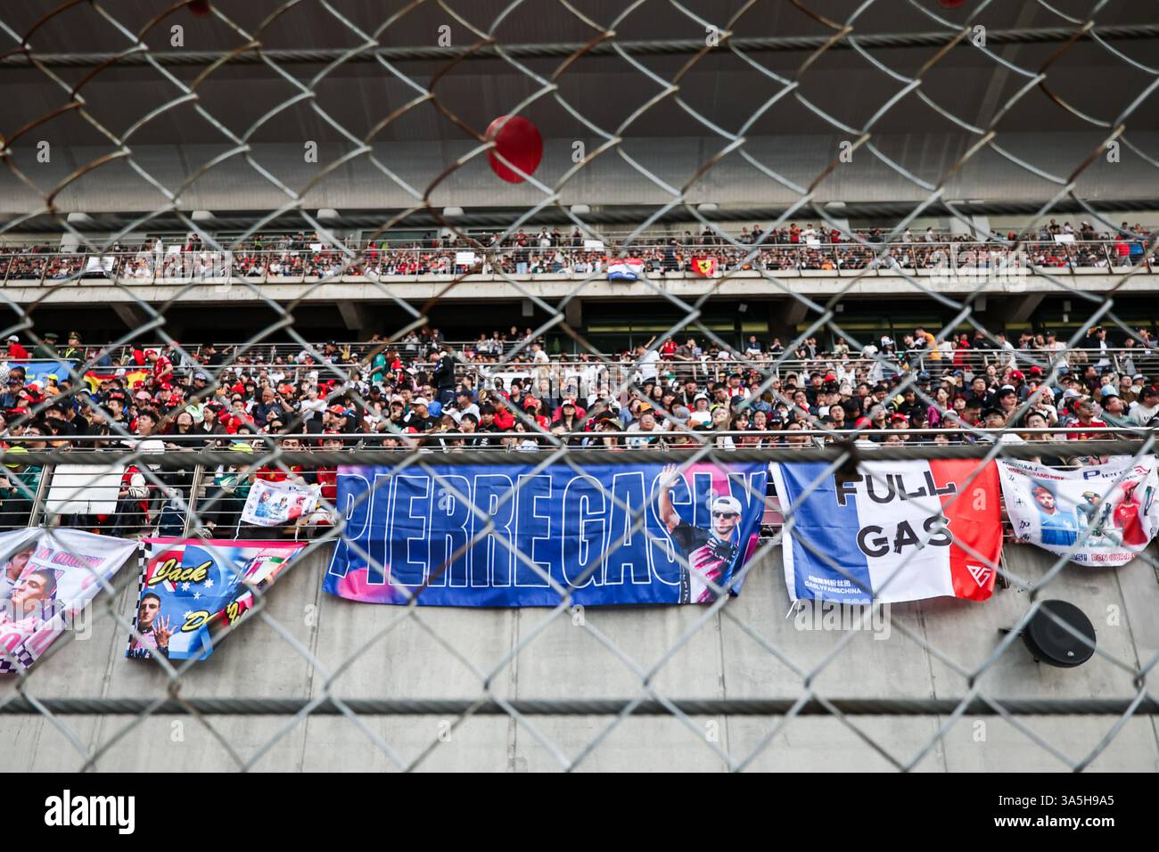 SHANGHAI, CHINA- MARCH 23: Alpine Fans during the F1 Grand Prix of ...
