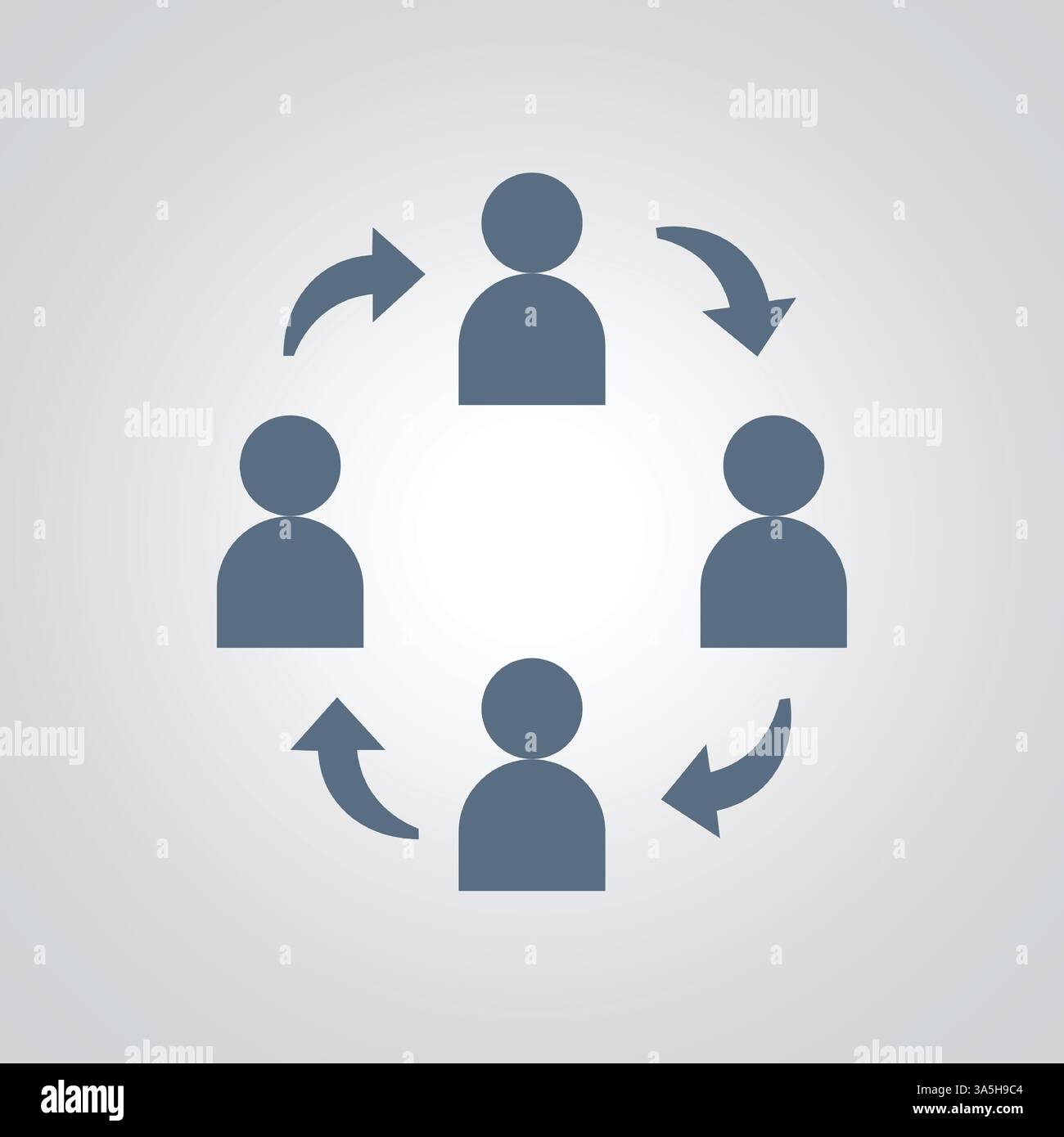 Group of exchange arrows, Icon replacement worker arrow, People group ...