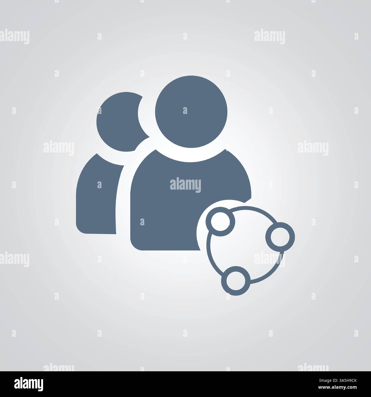 Share icons and user sign in grey color, with silver abstract ...