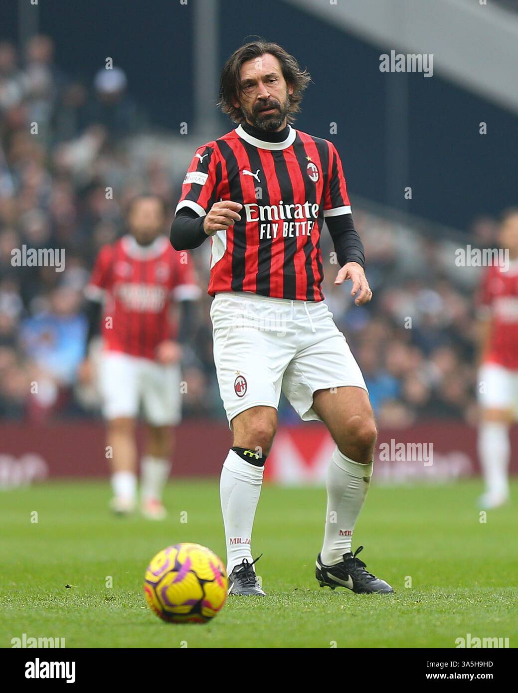North London, England, March 23 2025: Andrea Pirlo (21 AC Milan Glorie ...