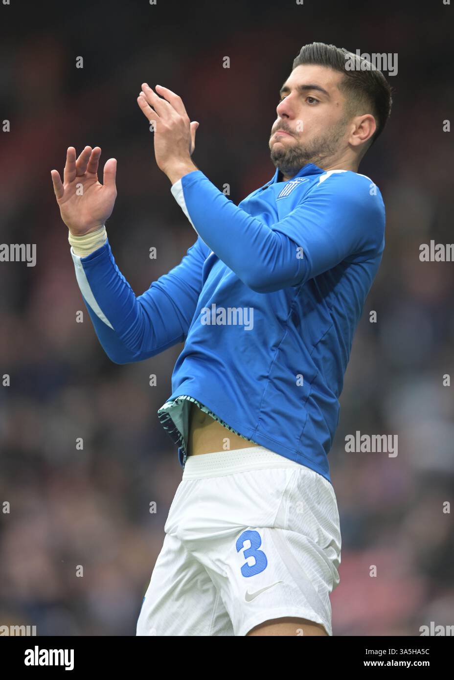 Glasgow, UK. 23rd Mar, 2025. Konstantinos Koulierakis of Greece during ...