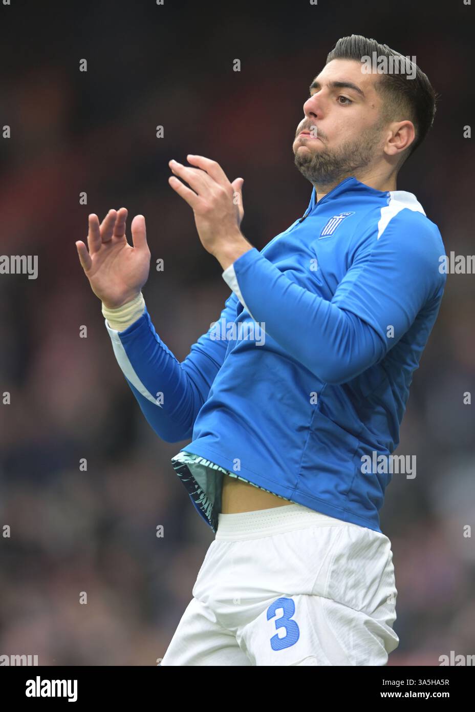 Glasgow, UK. 23rd Mar, 2025. Konstantinos Koulierakis of Greece during ...