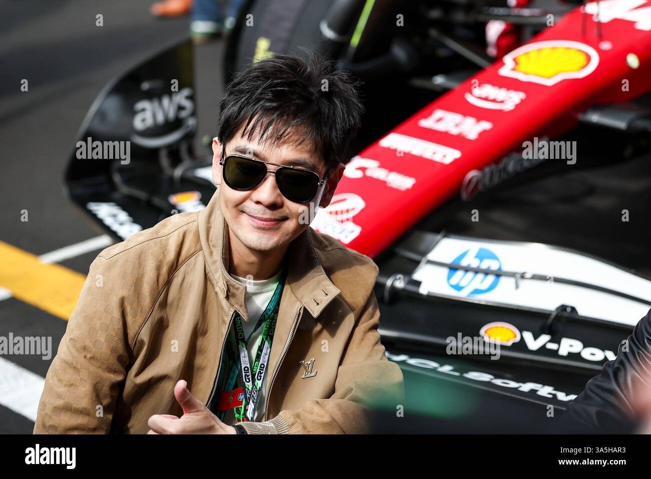 SHANGHAI, CHINA- MARCH 23: Jimmy Lin looks on during the F1 Grand Prix ...