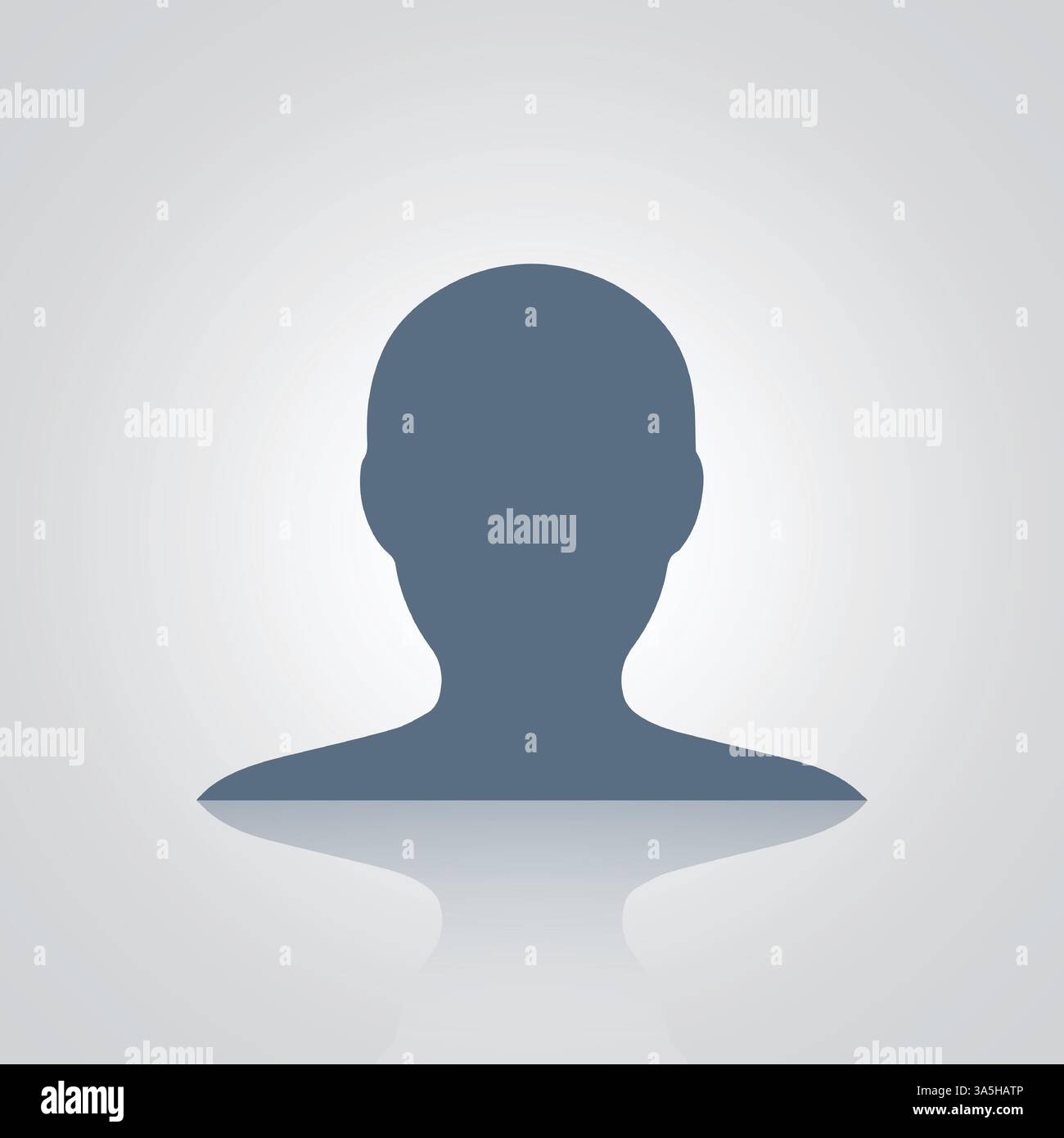 Man user icon, in grey color, with a silver background Stock Vector ...