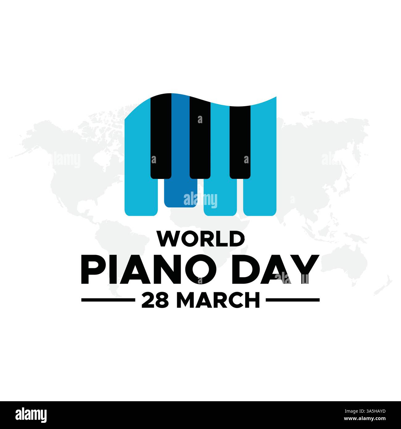 World piano day, world piano day march 28 vector illustration. World ...
