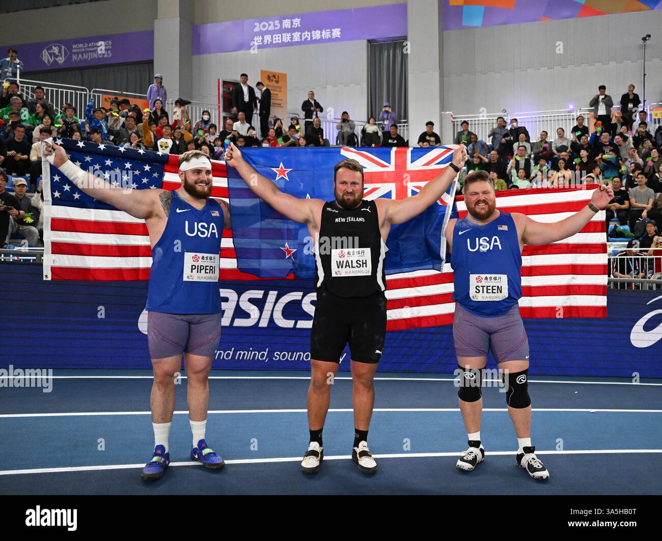 Nanjing, China's Jiangsu Province. 23rd Mar, 2025. (L-R)Bronze medalist ...