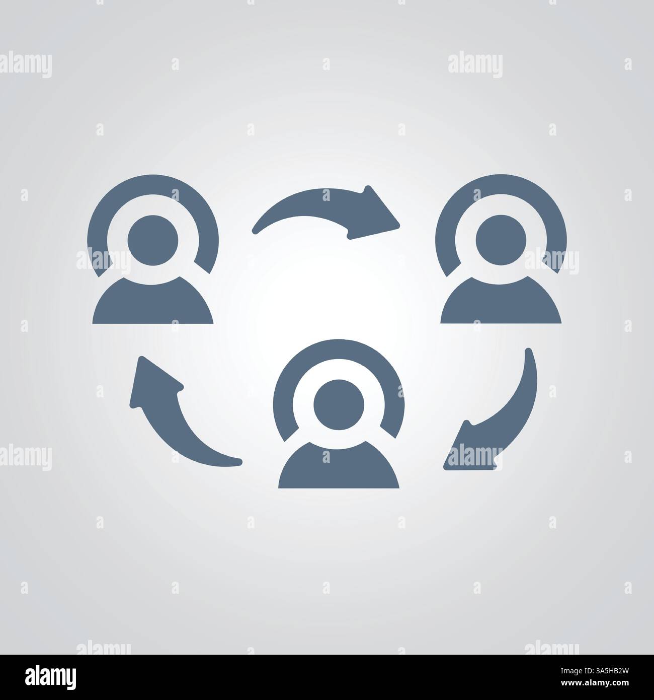 People group circle network signs and icon with a silver abstract ...
