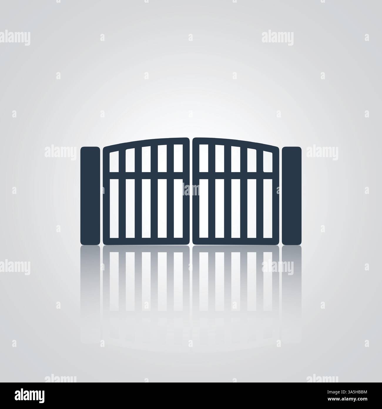 Gate design icons, automatic gate icon, Fence house, Garage entry Stock Vector Image & Art - Alamy