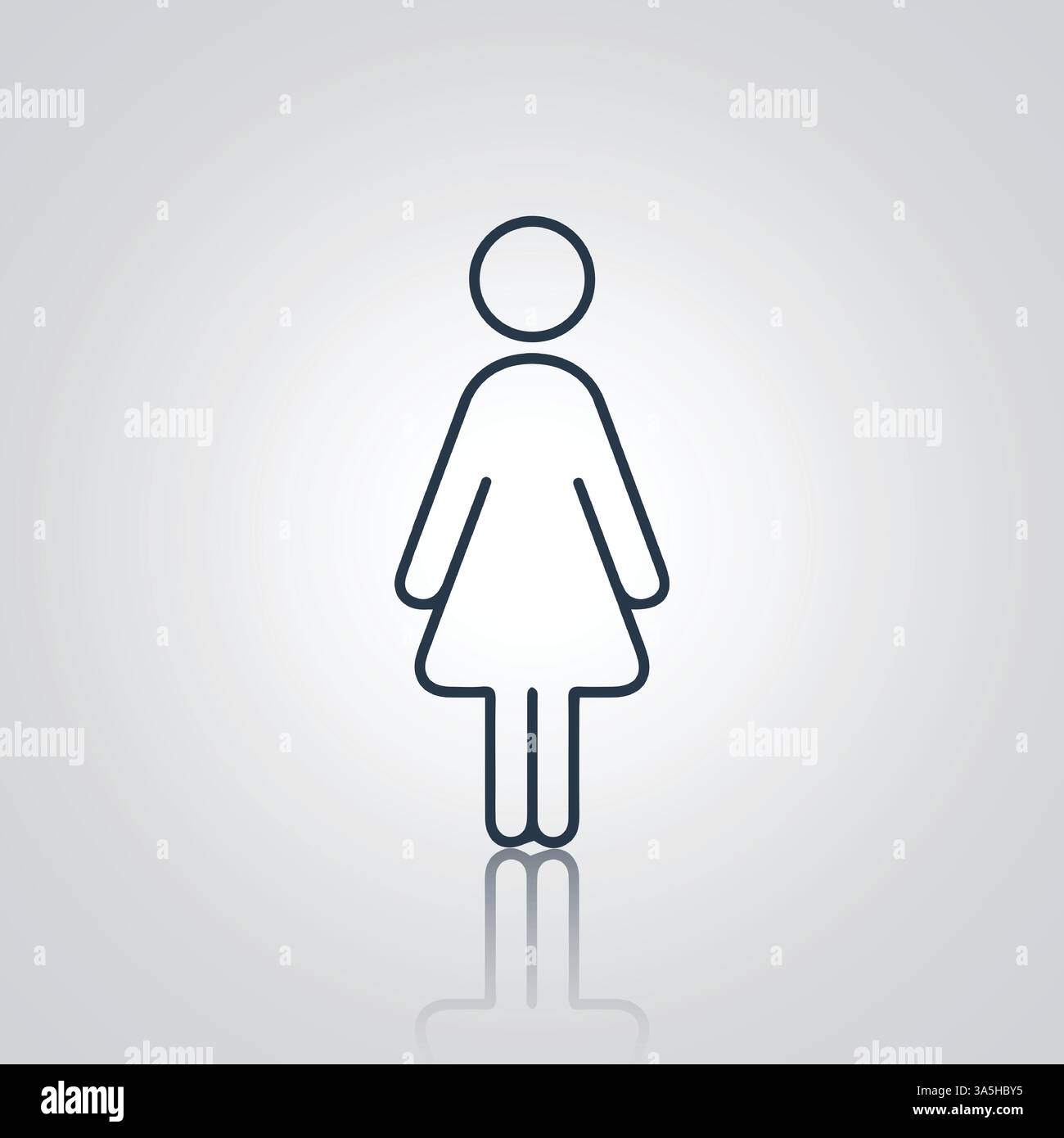 Pictograms of a fat woman, restroom door signs, icons Stock Vector ...