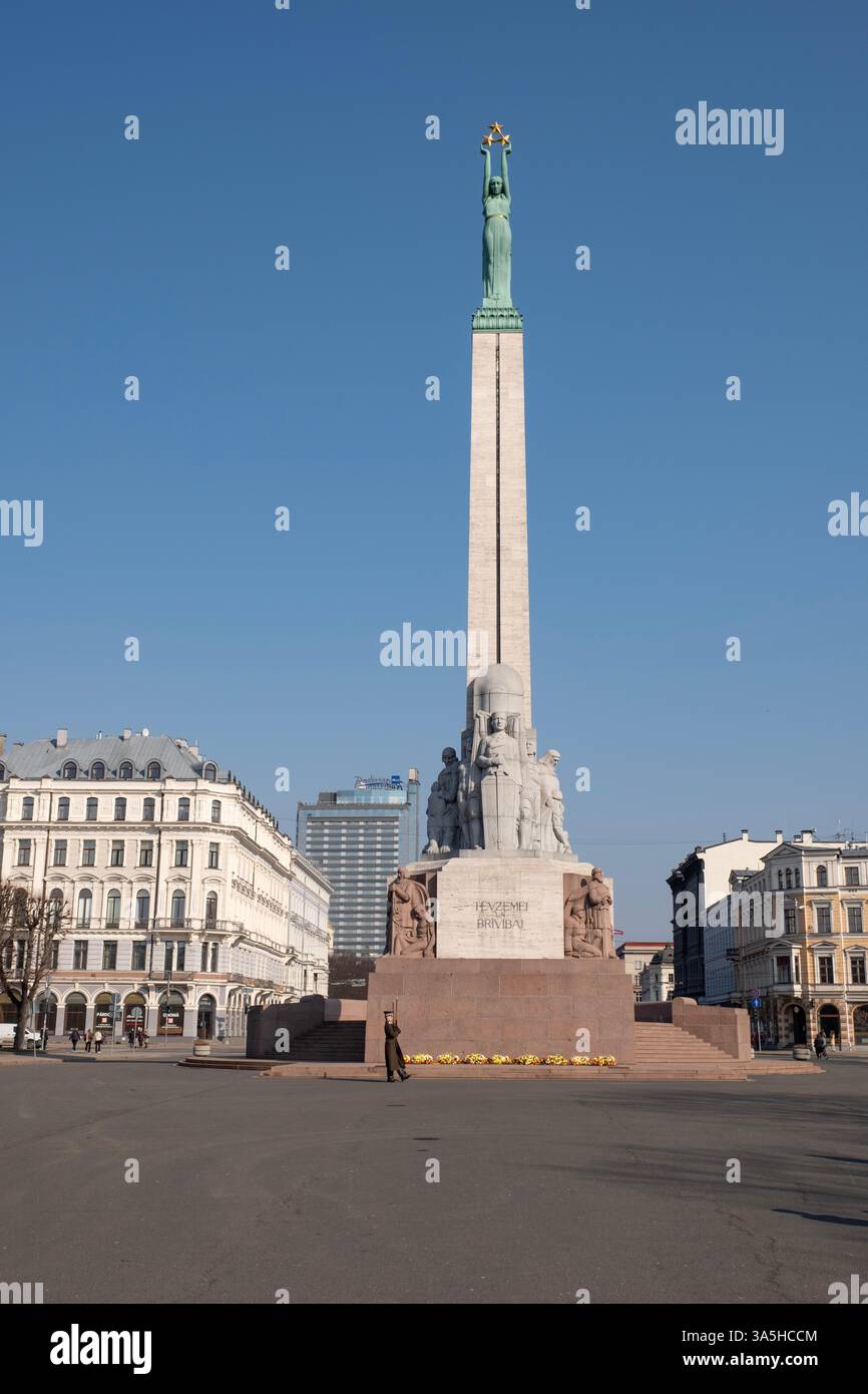 The Freedom Monument, Riga, Latvia Stock Photo - Alamy