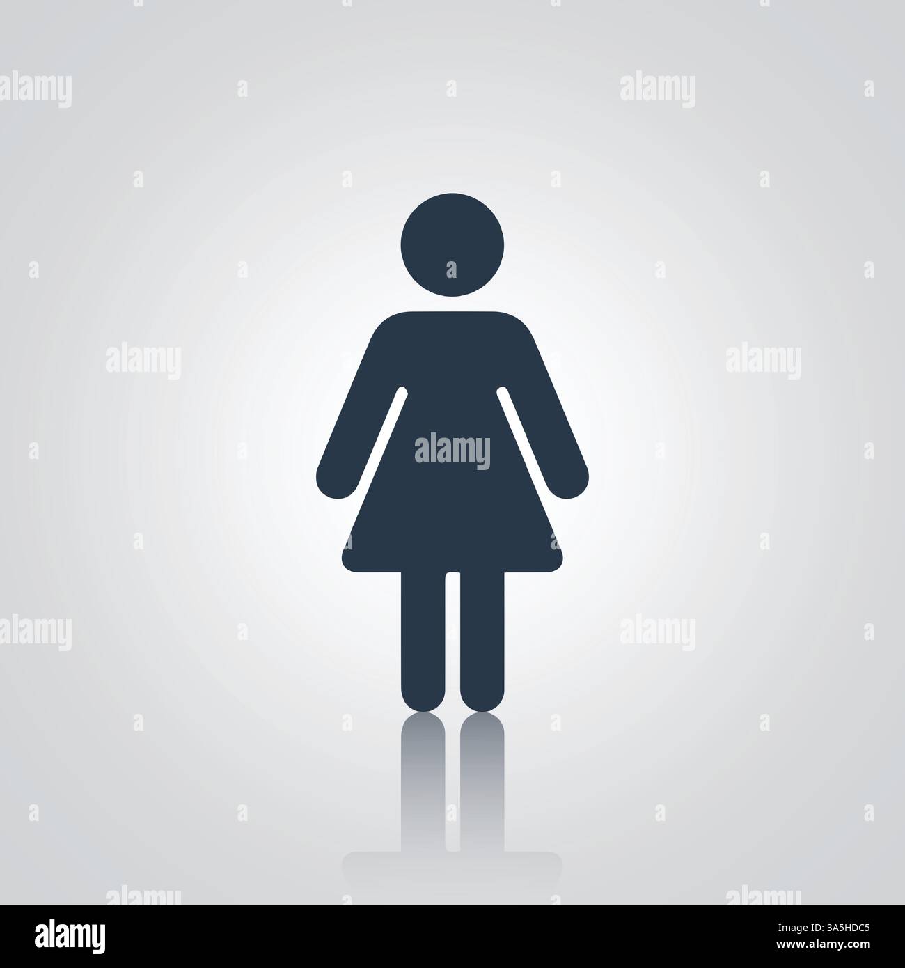 Pictograms of a girl toilet door signs, icons Stock Vector Image & Art ...