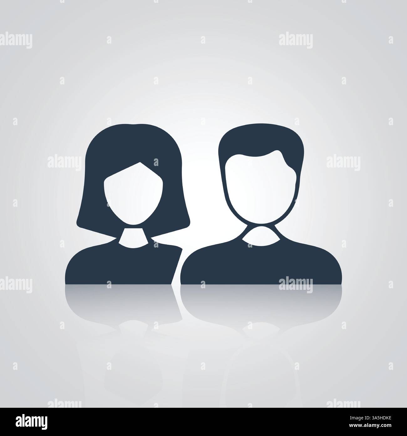 User gender profile icons hi-res stock photography and images - Alamy