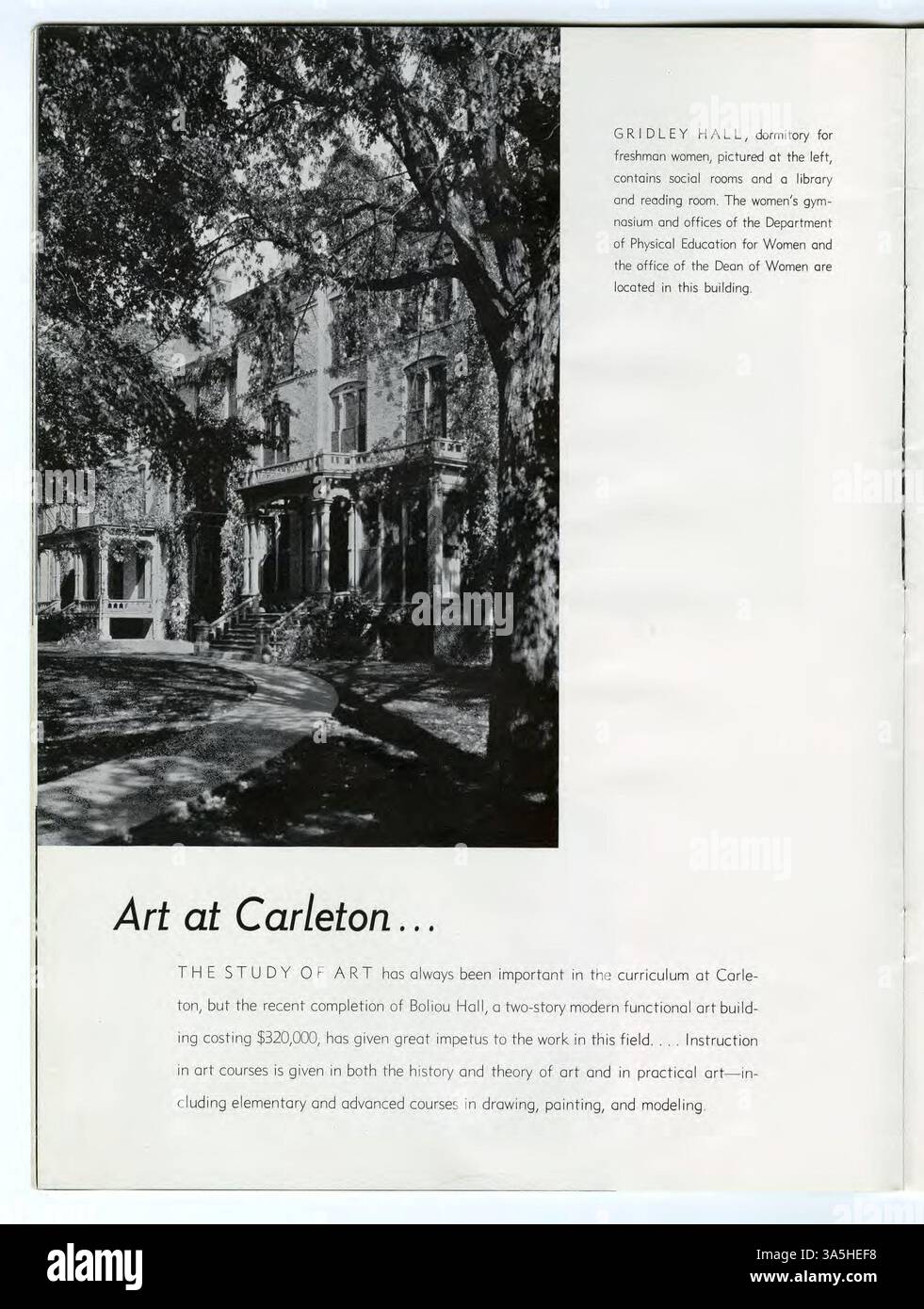 The carleton college 1950 viewbook provided prospective students hi-res stock photography and ...