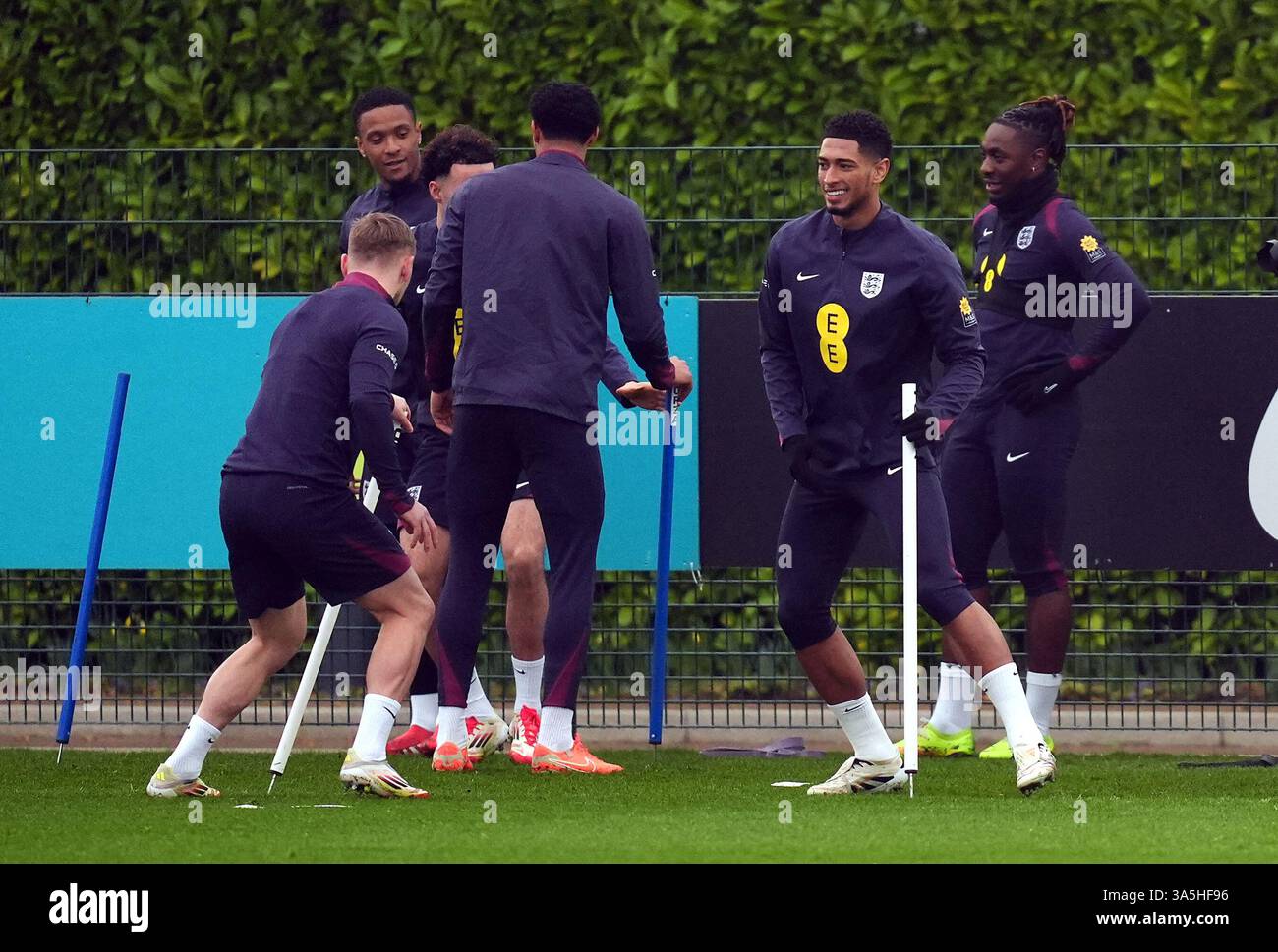 England's Jude Bellingham during a training session at Tottenham ...