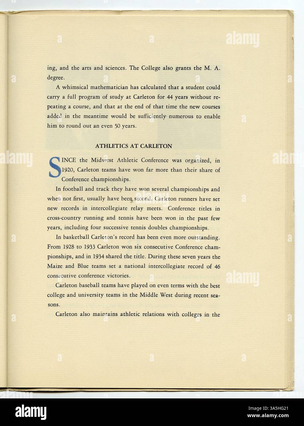 This 1934 viewbook from carleton college provided an overview of hi-res ...