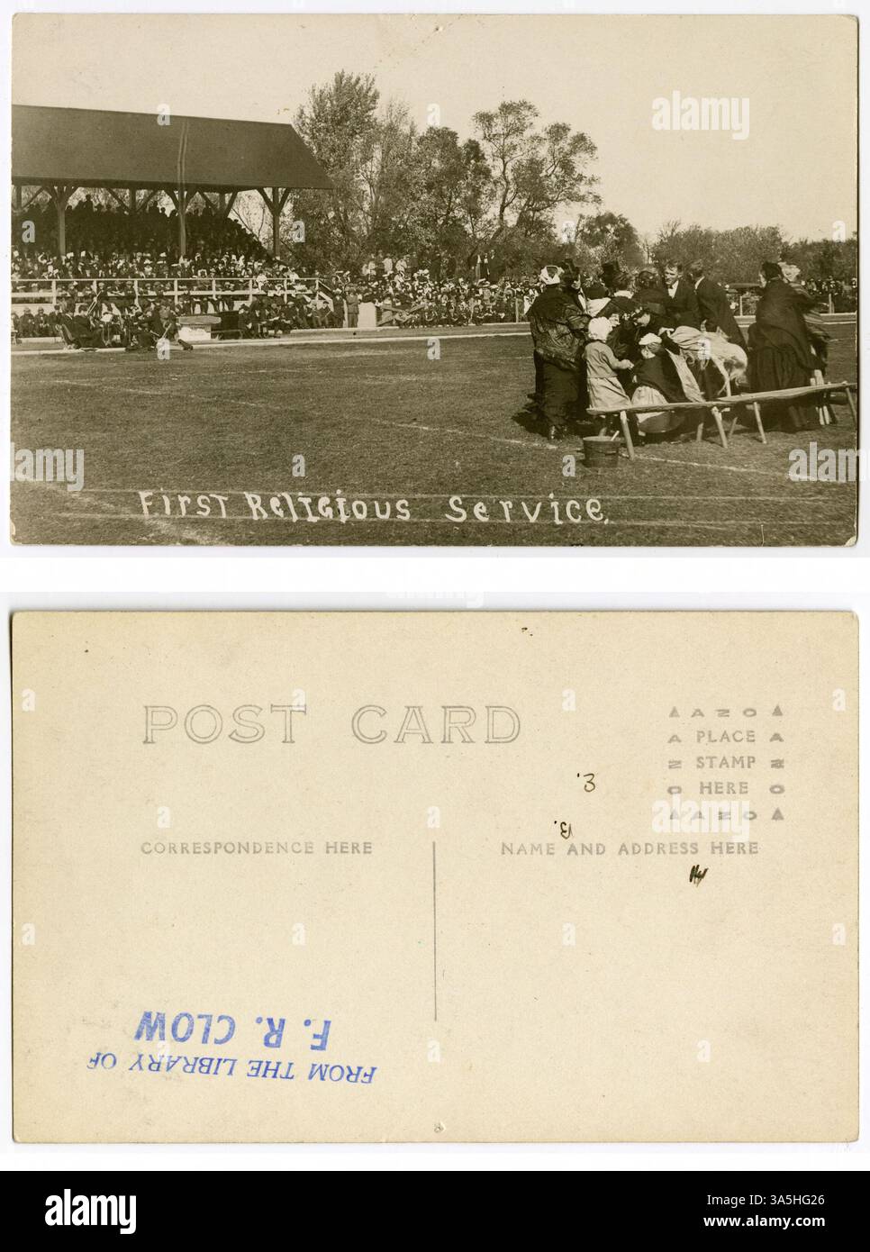 Carleton College students perform the first religious service during ...