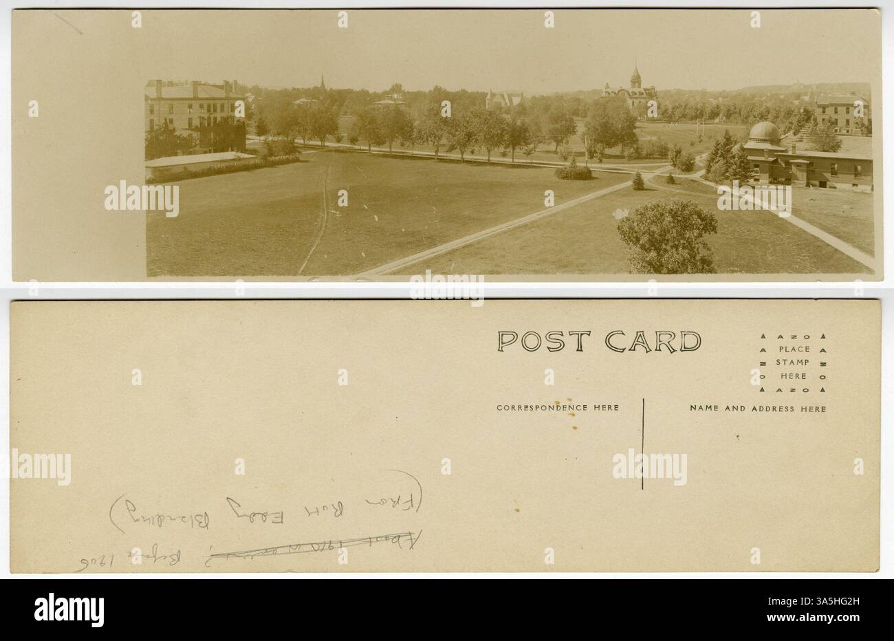 A historical view of the Carleton College campus showing Gridley Hall ...