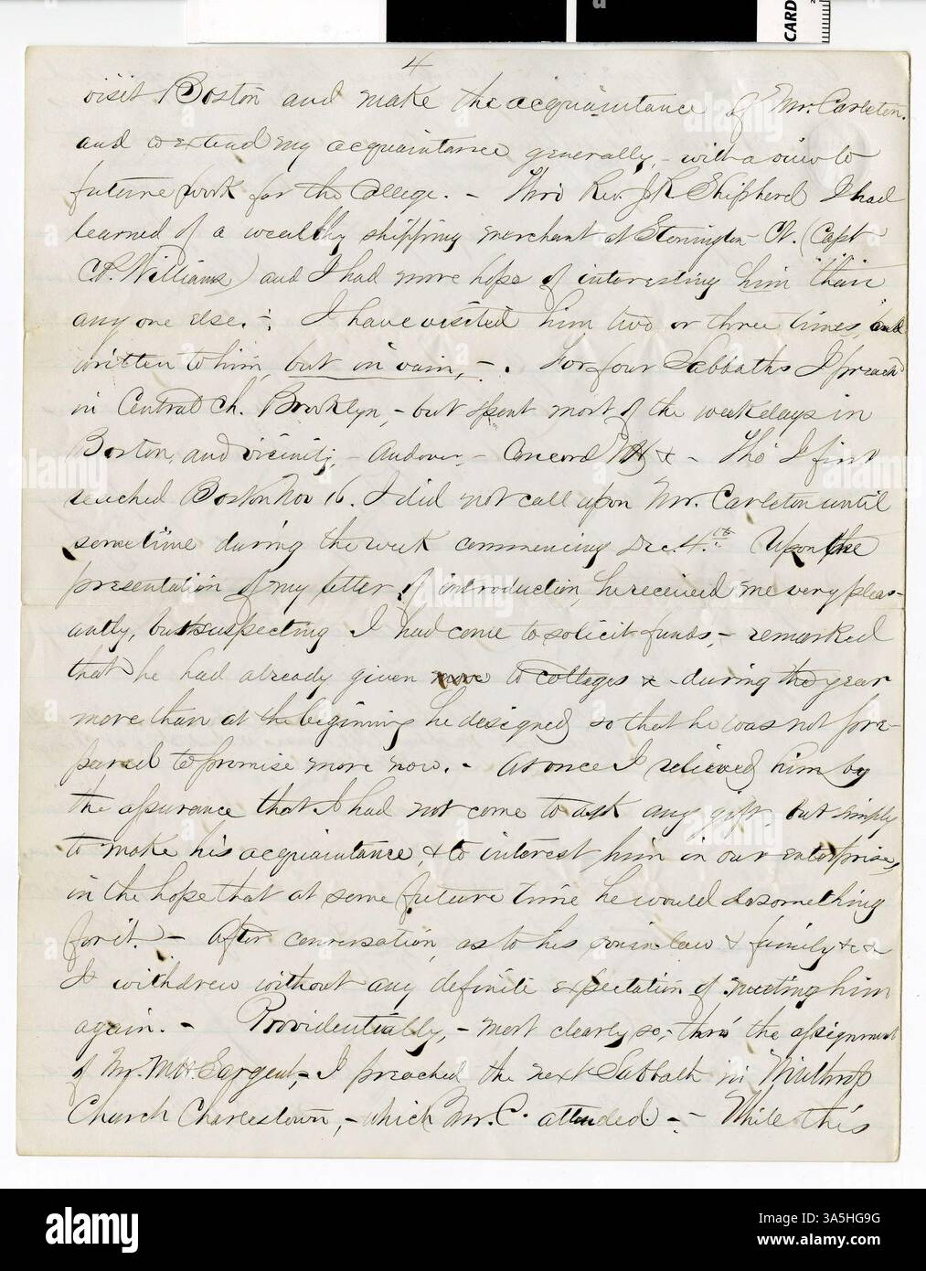 In his memoranda, James Woodward Strong, Carleton College’s first ...