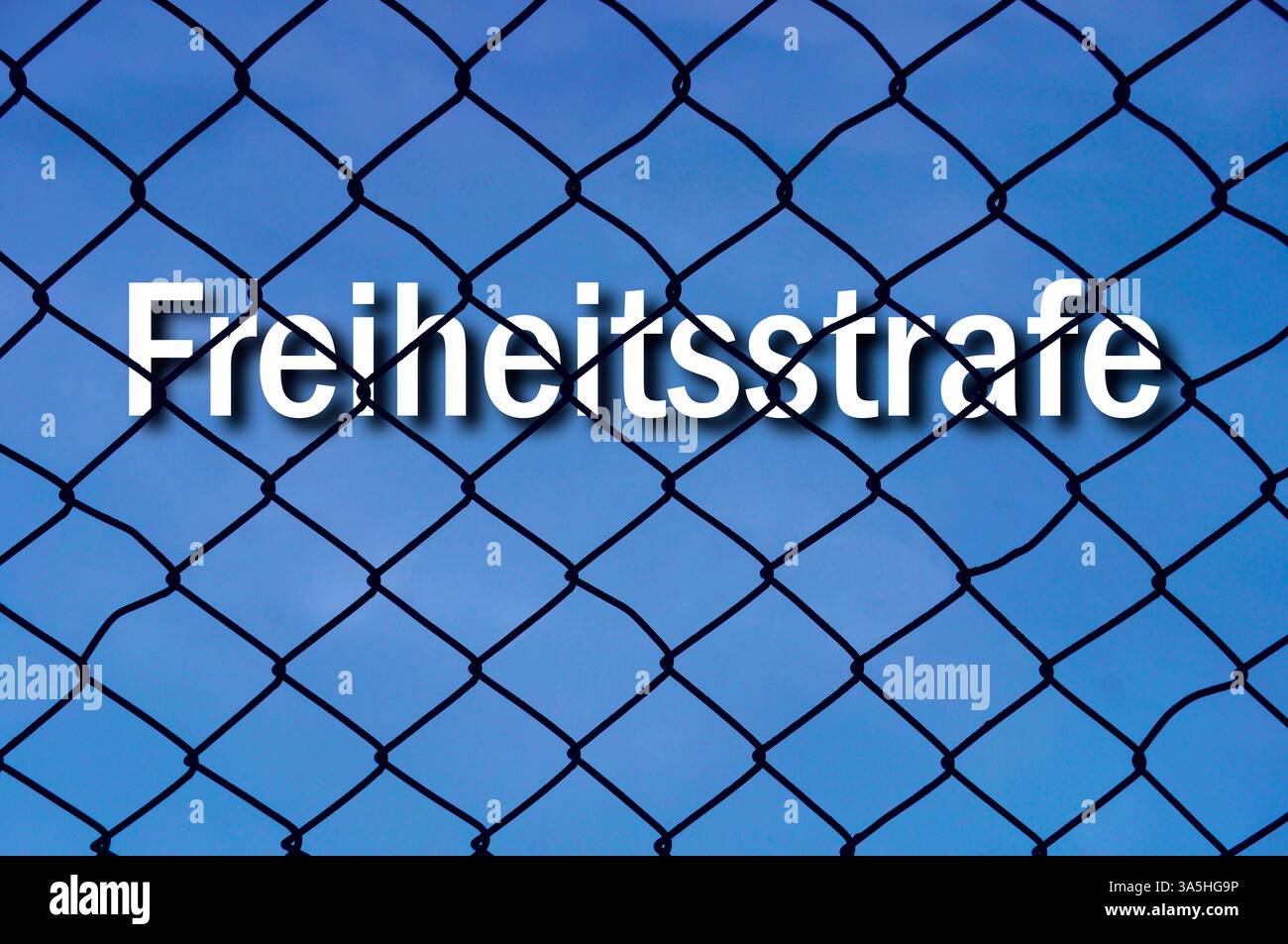 Maschendrahtzaun und Freiheitsstrafe Fotomontage: Maschendrahtzaun und ...