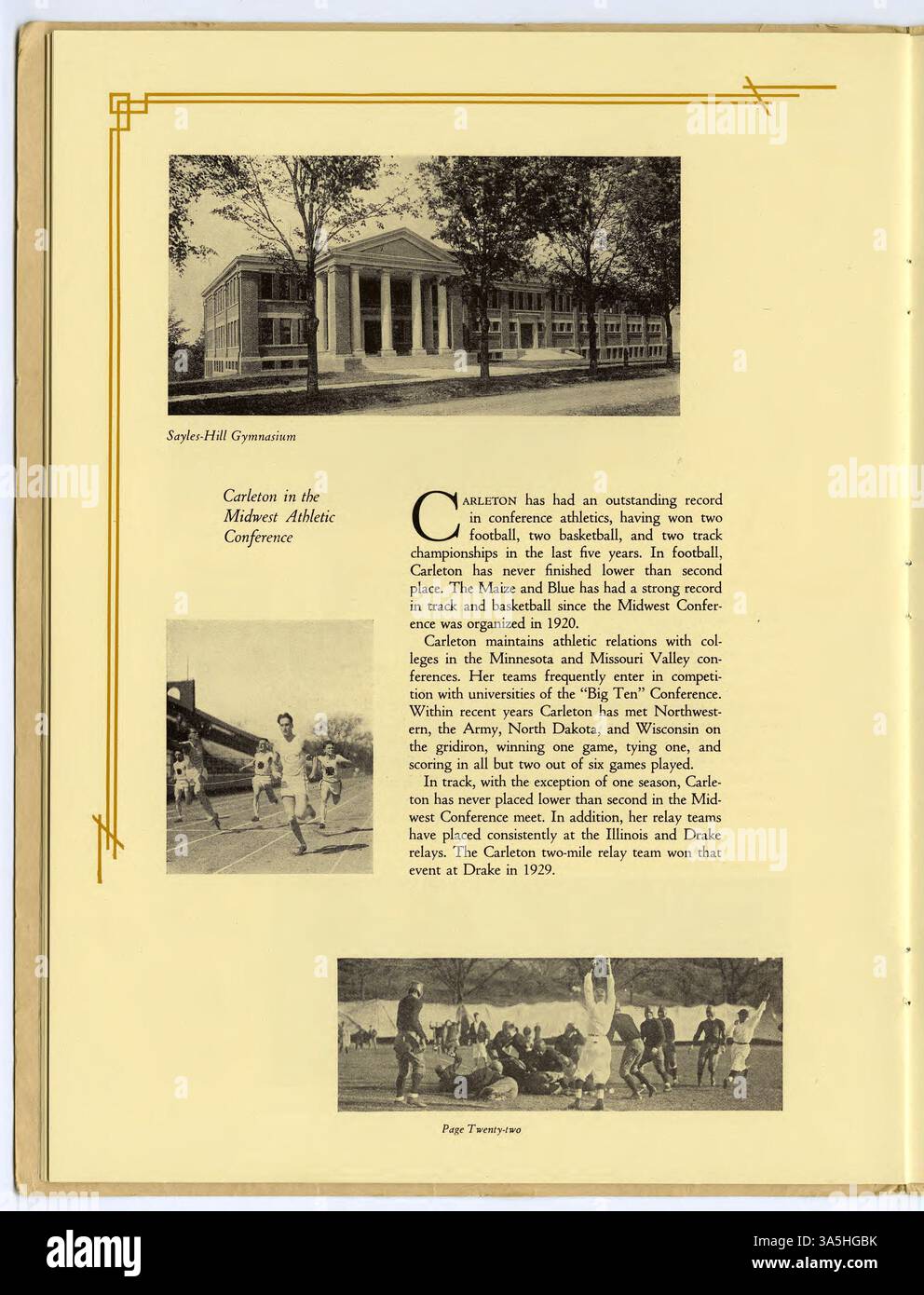 The 1929 Carleton College Viewbook outlined academic offerings, student ...