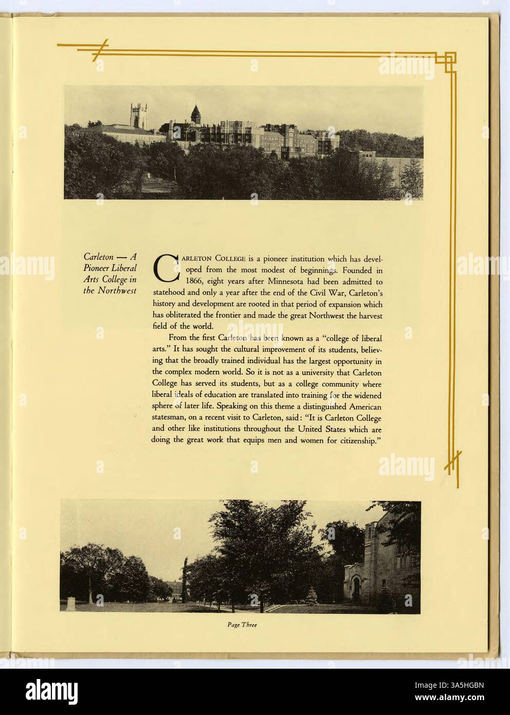 Carleton College’s 1929 Viewbook detailed the college’s academic ...