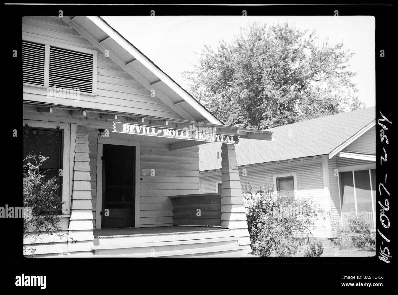 The entrance to the Bevill Rolle Hospital in Poteau, Oklahoma, which ...