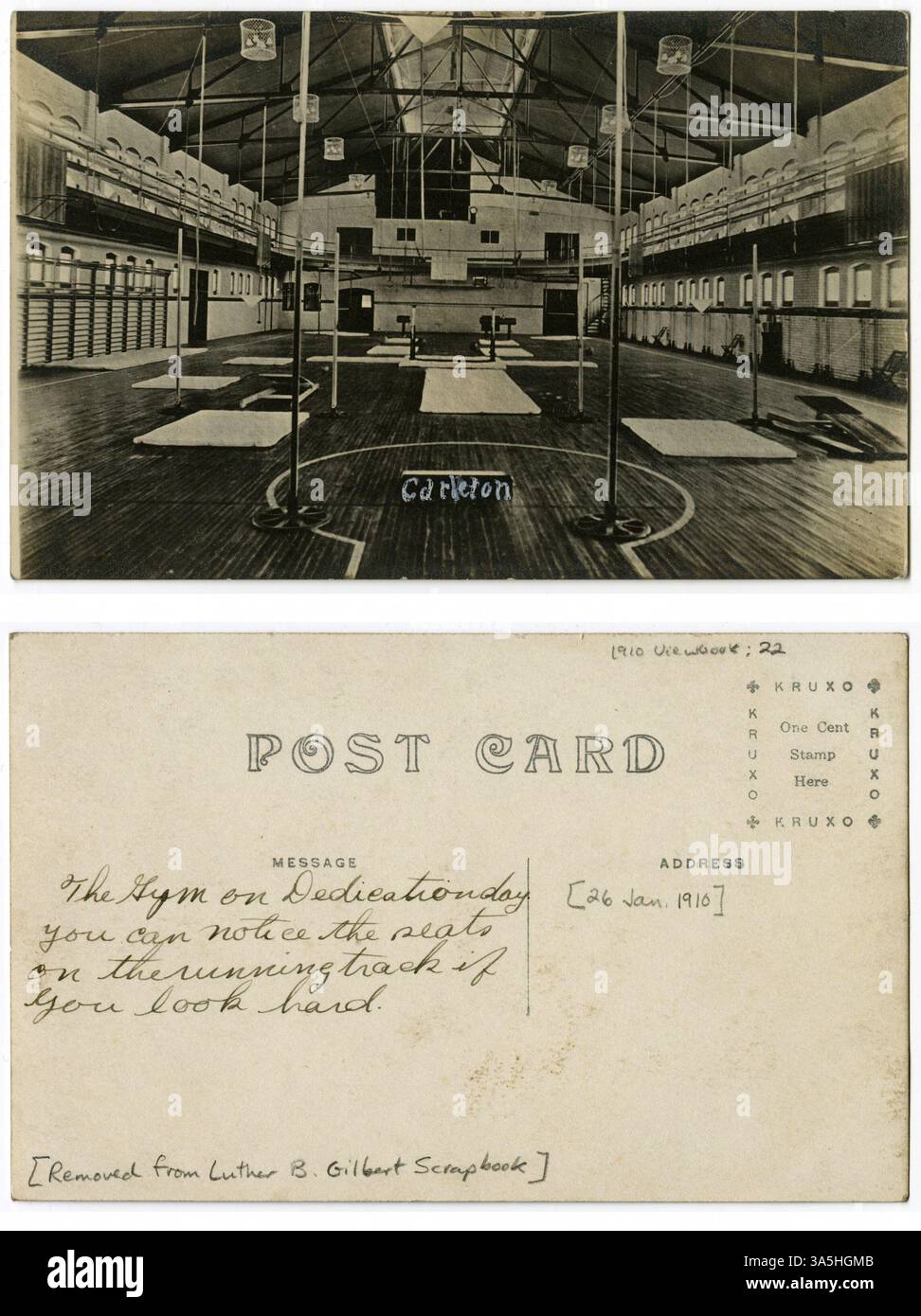 Interior view of the Sayles-Hill Gymnasium at Carleton College on ...