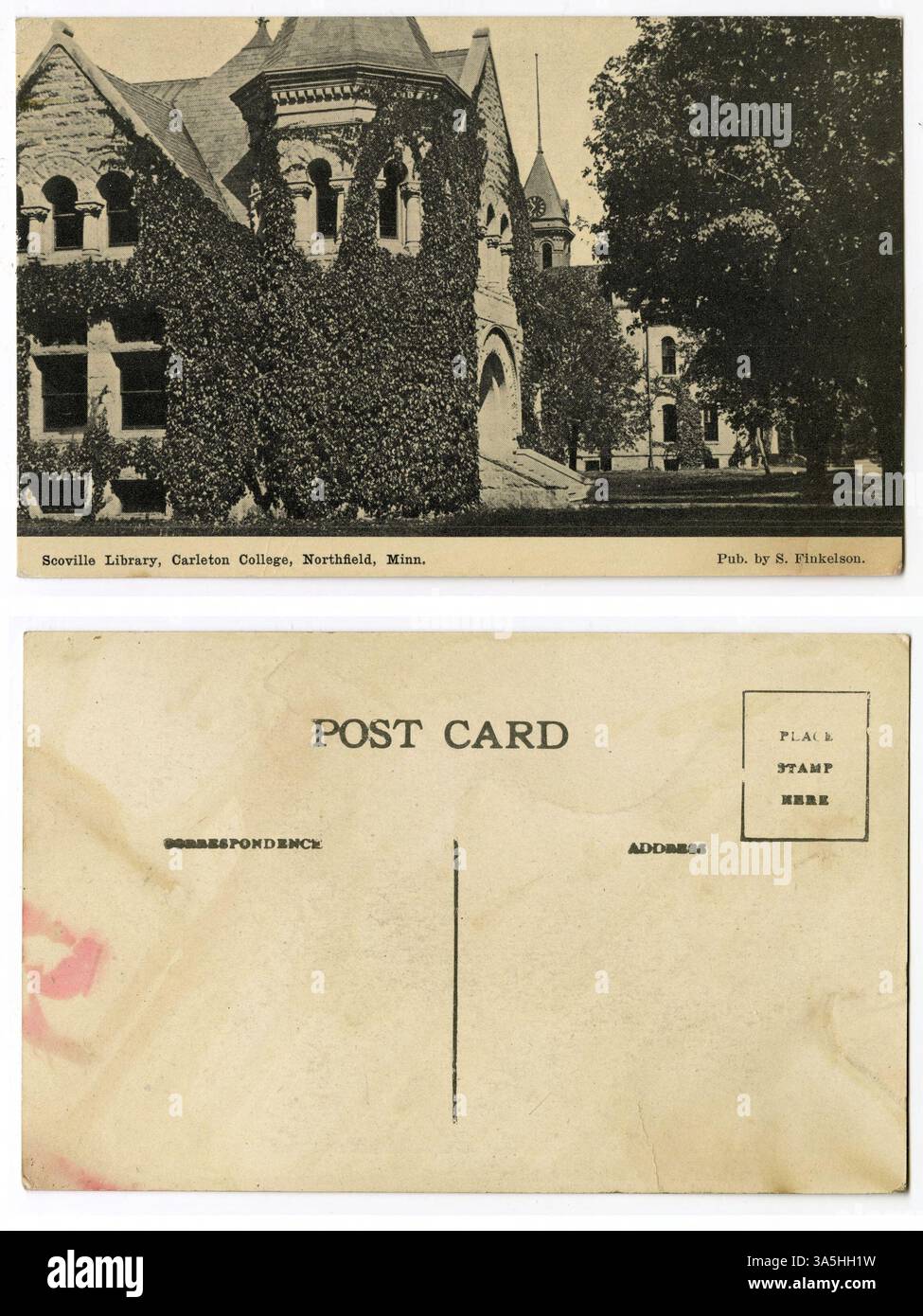 Exterior view of Scoville Memorial Library and Willis Hall on the ...