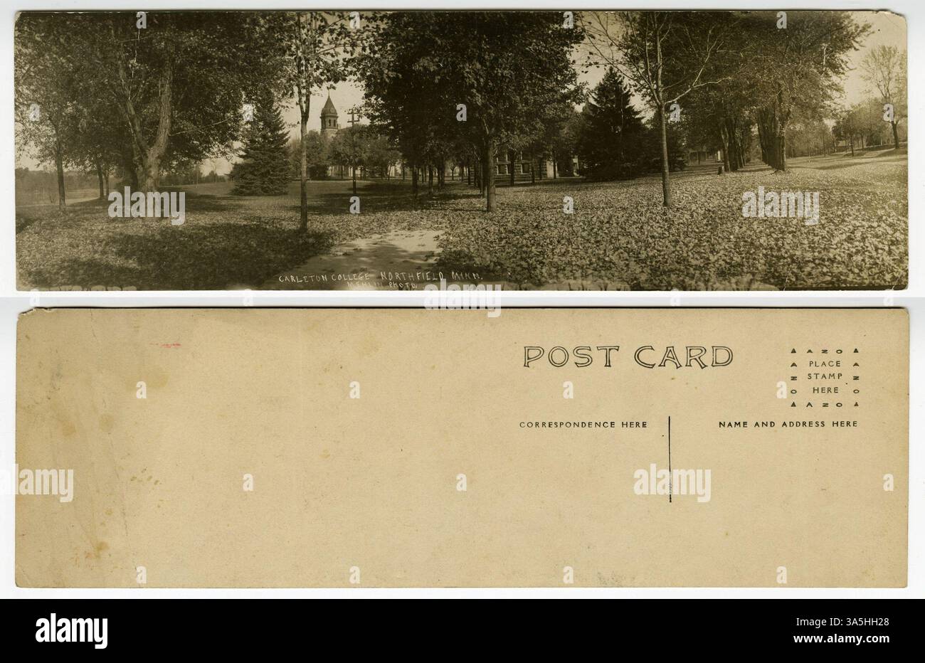 View of Carleton College campus along First Street, showcasing Scoville ...