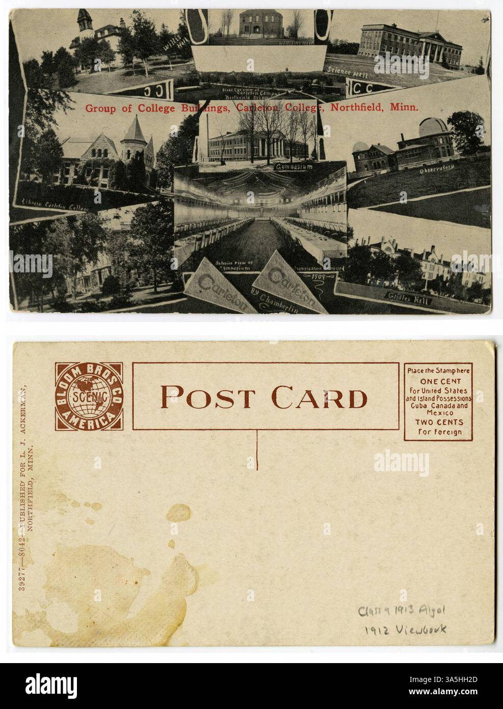 A montage featuring several Carleton College buildings including Willis ...