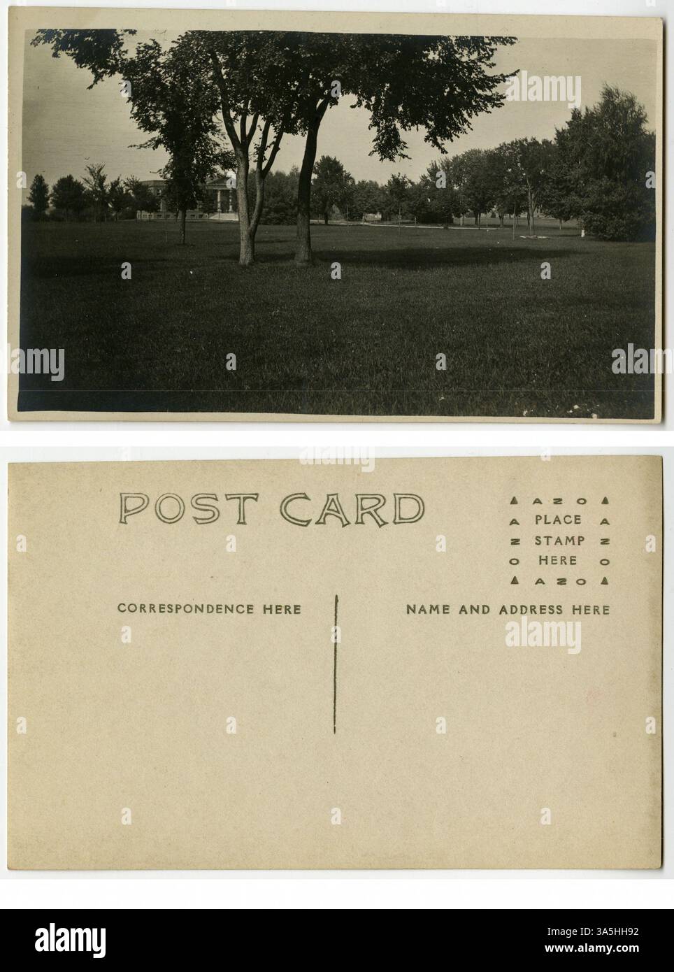 The Bald Spot at Carleton College offers a view towards Laird Hall ...