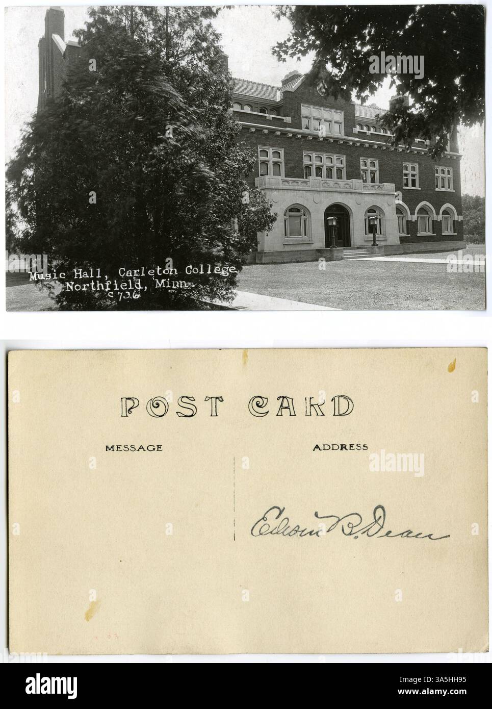 This exterior view of Music Hall at Carleton College showcases the ...