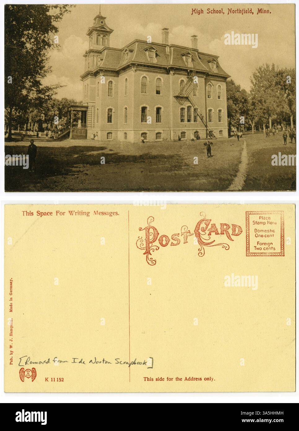 This image shows the Northfield High School in Minnesota, with students ...