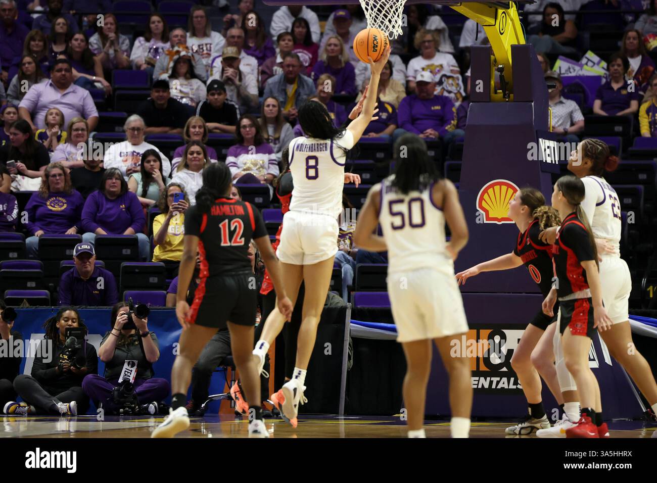 Baton Rouge, United States. 22nd Mar, 2025. LSU Lady Tigers forward ...