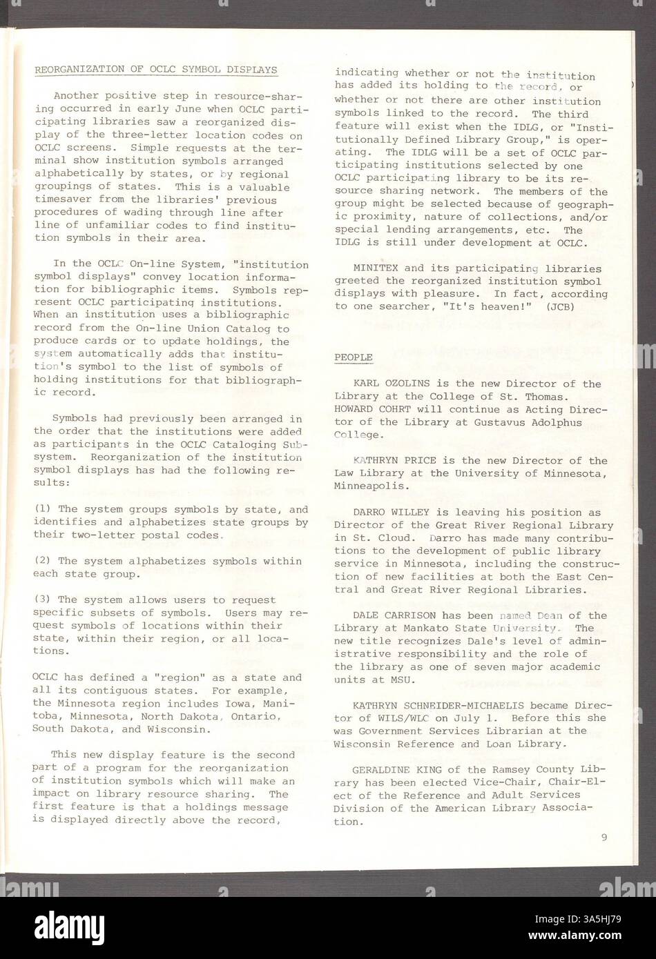 Tri college university library consortium hi-res stock photography and ...