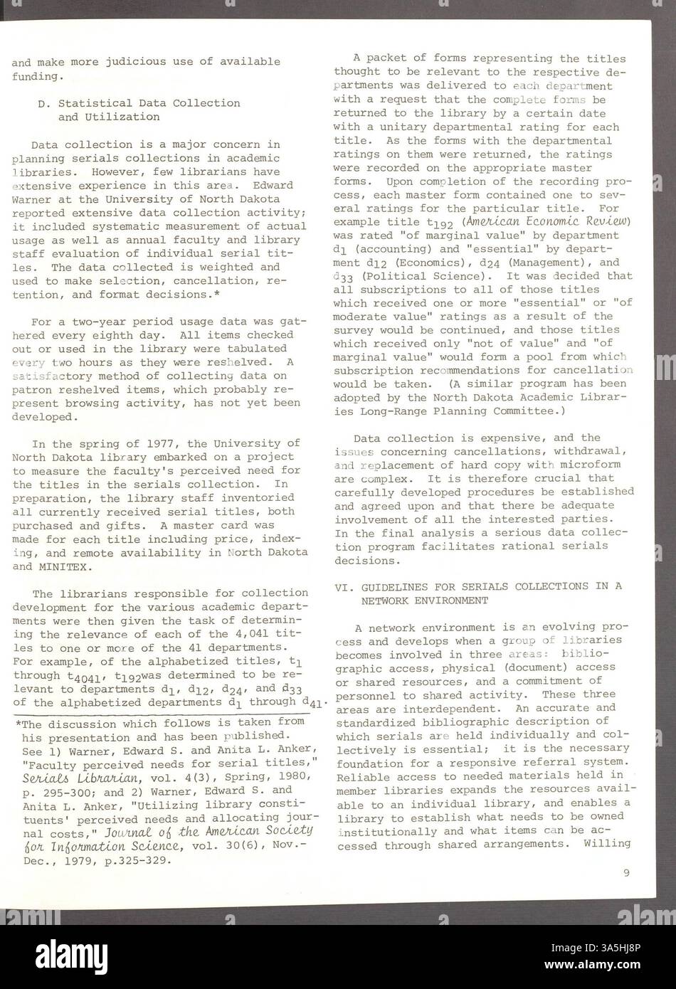 Updates on serial collection management hi-res stock photography and ...