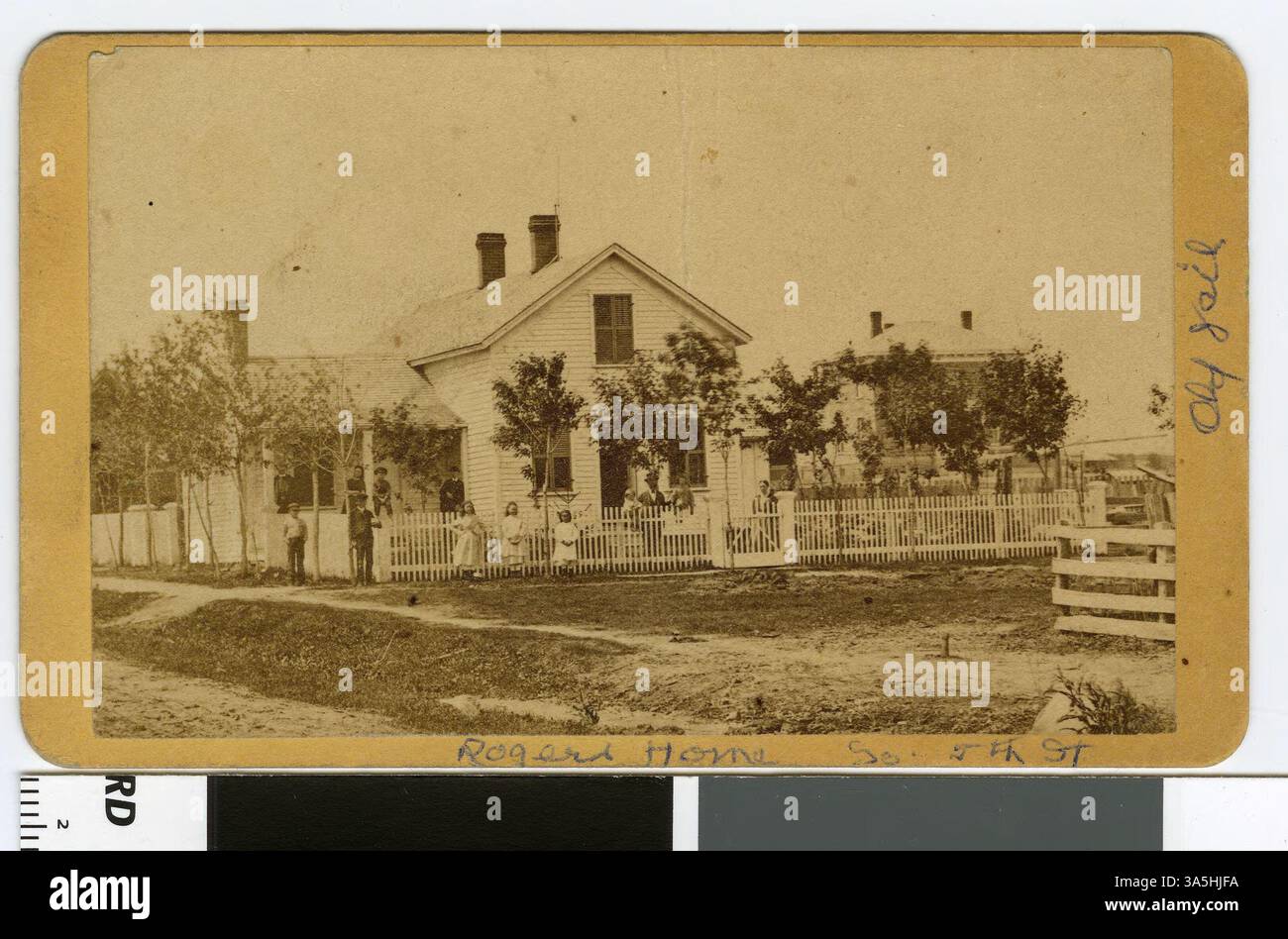This photograph shows the home of Mr. Rogers on South Fifth Street in ...