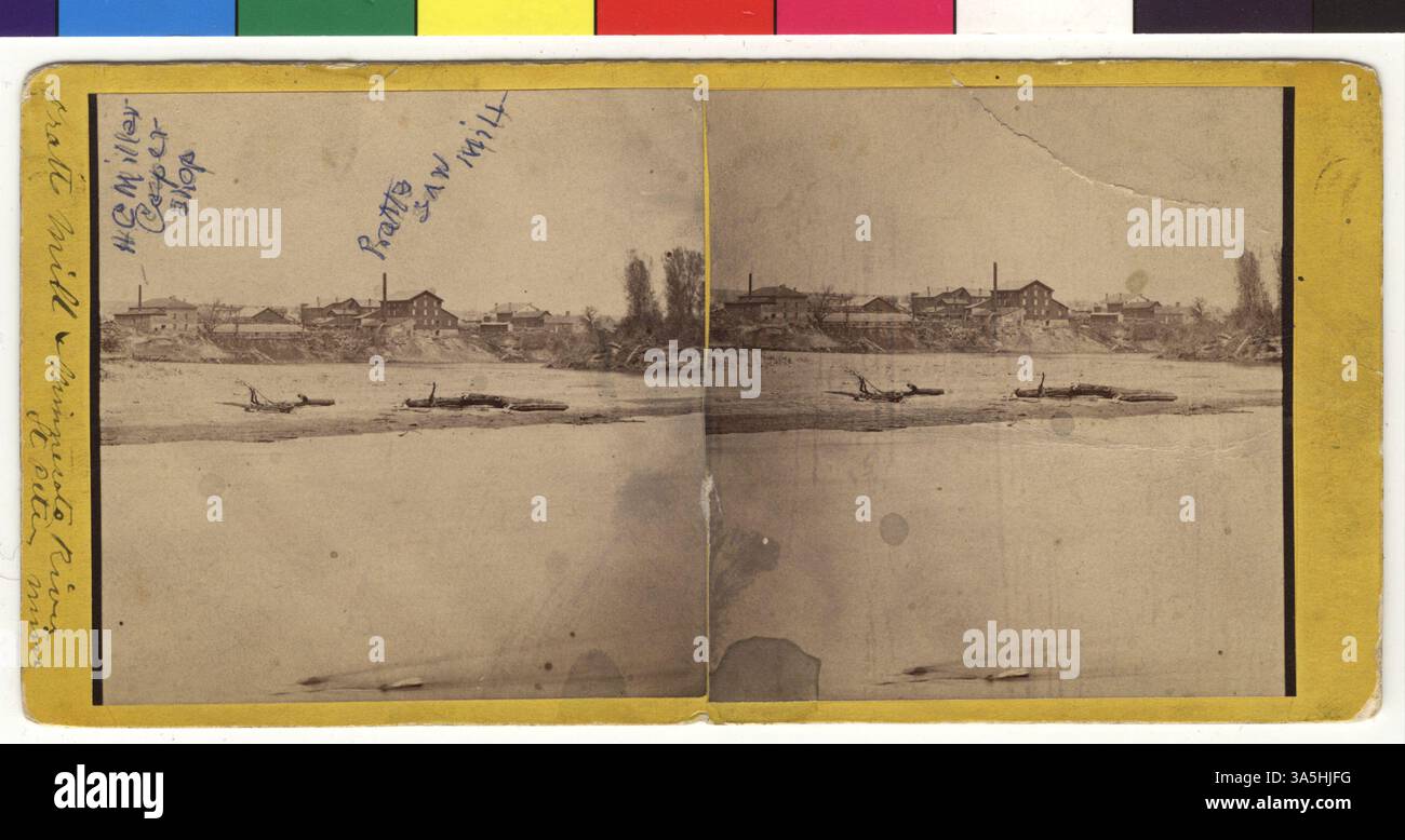 This early stereo photograph shows a view of St. Peter with Col. B. F ...