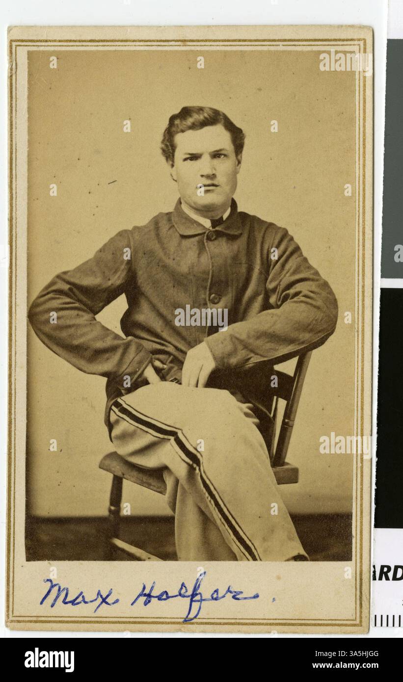 This photograph depicts Maximilian Hoefer, a Civil War musician from St ...