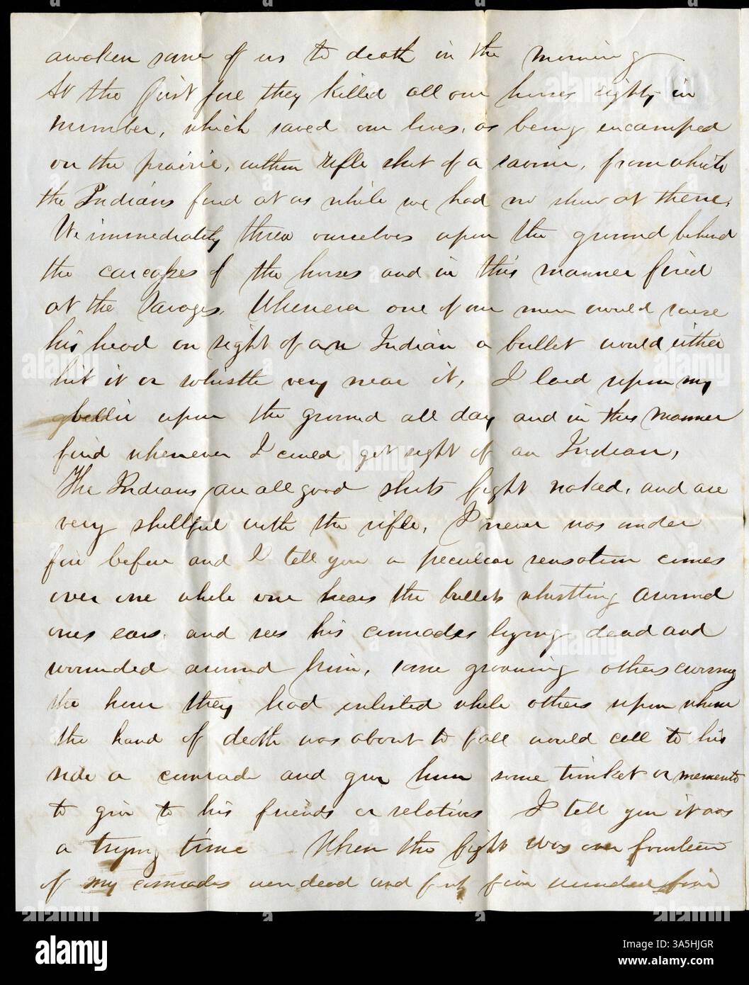Lieutenant Thomas van Etten wrote a letter from Fort Ridgely to his ...