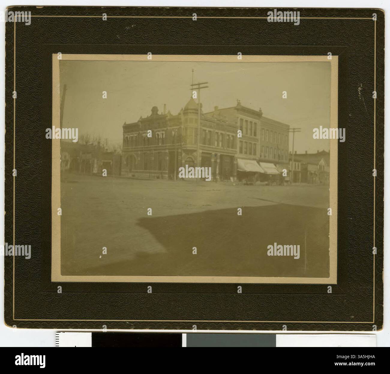 This postcard depicts the business district in St. Peter along South ...