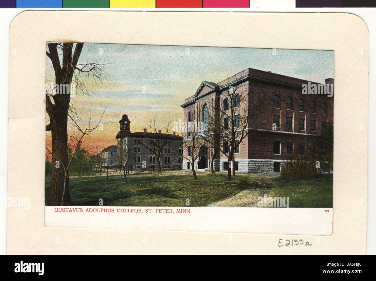 This postcard shows the Auditorium building at Gustavus Adolphus ...