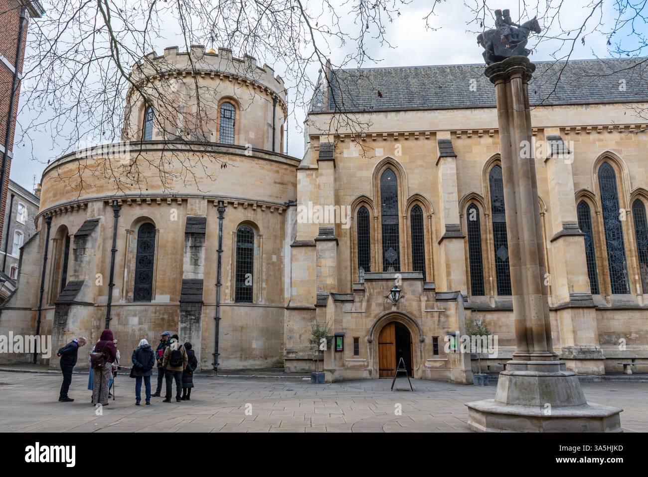 The Temple Church, a church in the Inner and Middle Temples built by ...