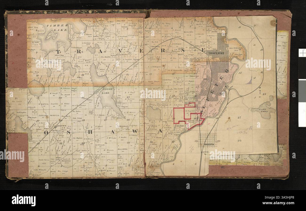 This 1885 map of Nicollet County, published by Haynes & Woodard ...