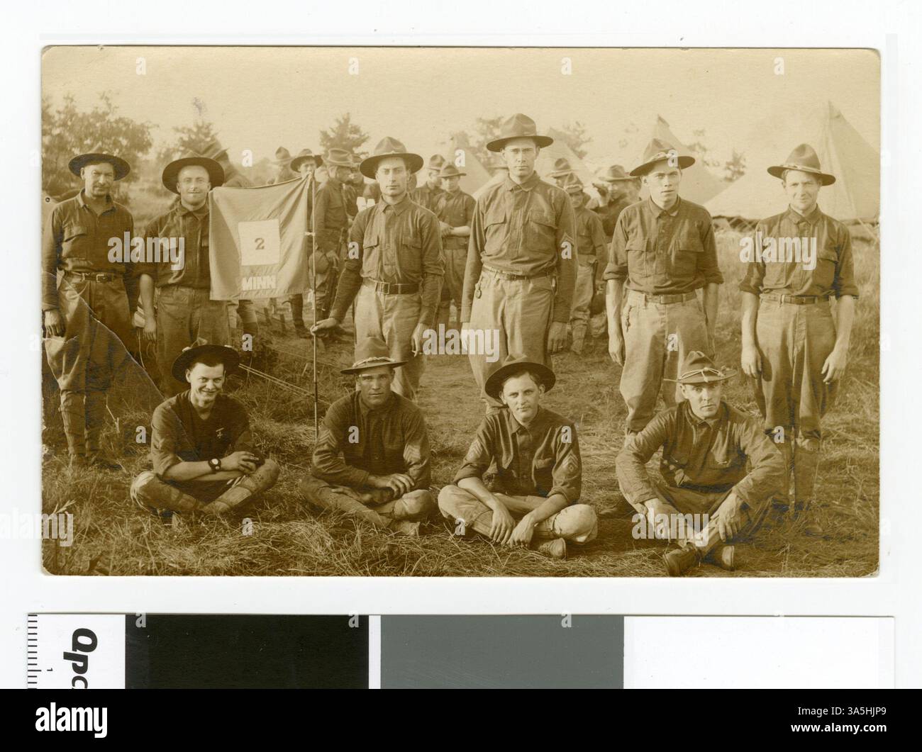 This photograph shows members of Company K of the Second Regiment of ...