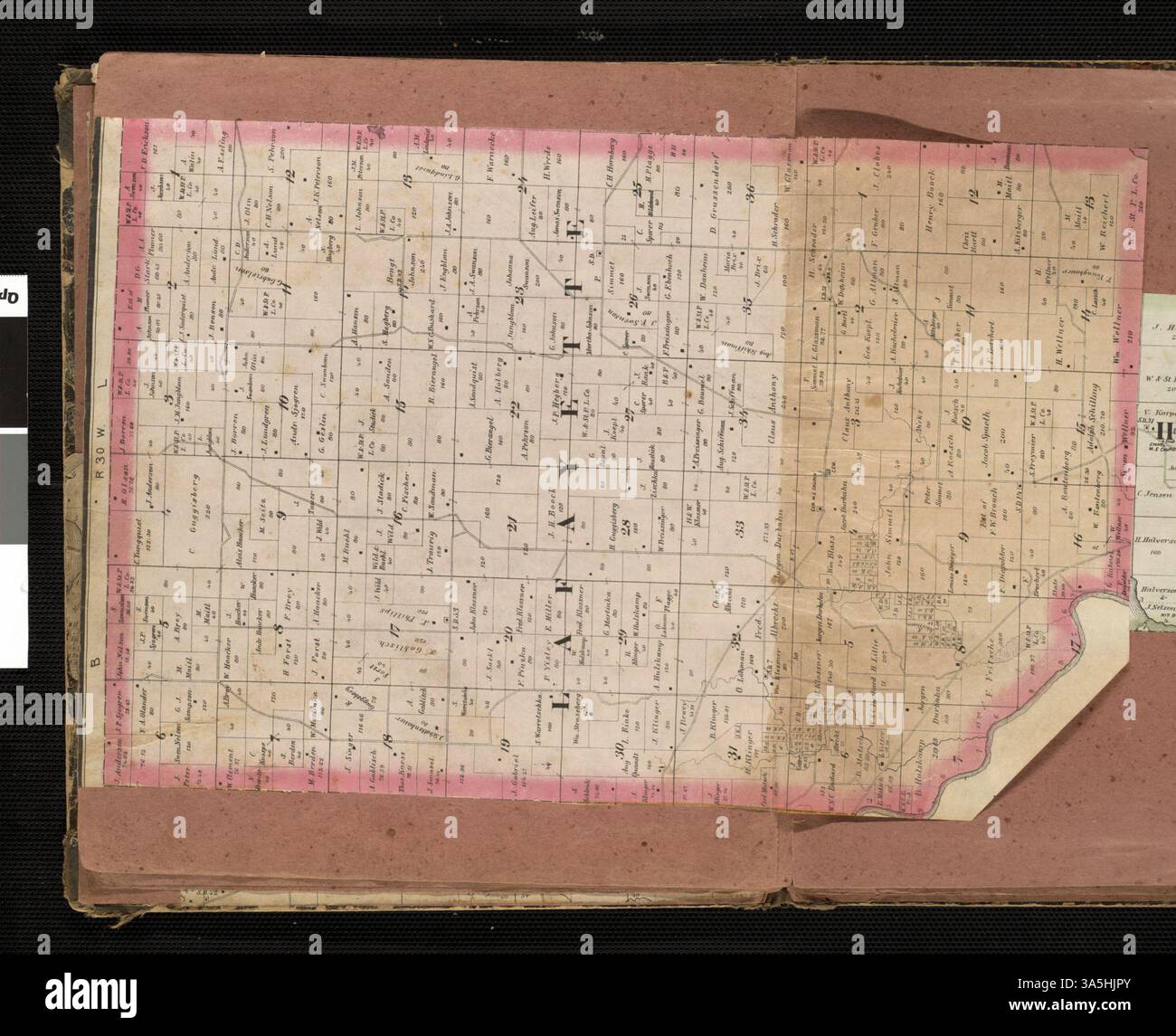 This 1885 map of Nicollet County, Minnesota, includes 22 pages of color ...